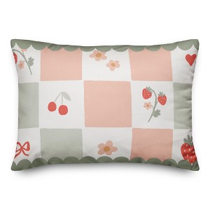 Creative Products Fruit Checkerboard 20 x 14 Spun Poly Pillow : Target