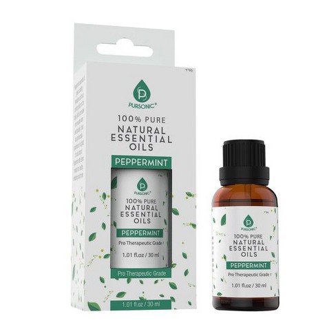 Pursonic 100% Pure & Natural Peppermint Essential Oils : Target