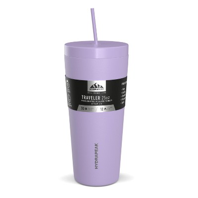 Hydrapeak 25 Oz Traveler Insulated Stainless Steel Tumbler With Straw ...