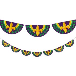 Fun Express Mardi Gras Bunting Garland : Target