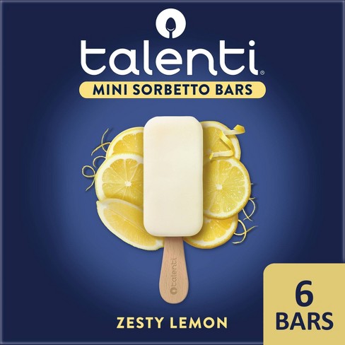 Talenti Mini Sorbetto Fruit Bars Zesty Lemon With Real Fruit - Frozen ...