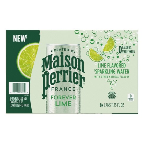 Maison Perrier Lime Sparkling Water - 8pk/11.15 Fl Oz Cans : Target