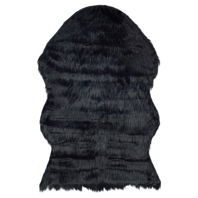 Fluffy Faux Sheepskin Fur Rug, Chair Throw 3' X 2', Pink : Target