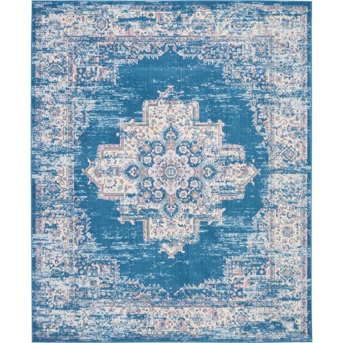 Nourison Grafix Grf14 Blue Area Rug 7'10" X 9'10" : Target