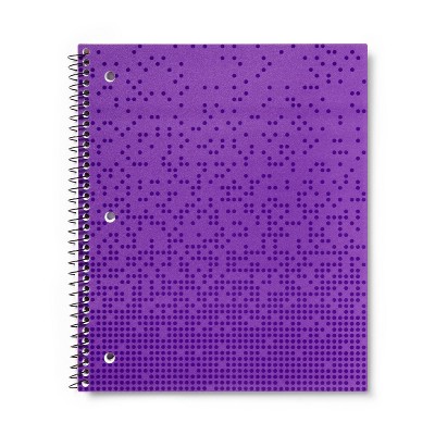 1 Subject Wide Ruled Spiral Notebook Purple - Up&up™: Single Subject, 3 ...