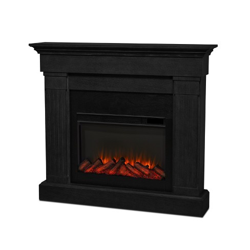 Real Flame Crawford 48" Slim Electric Fireplace, Black : Target
