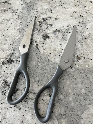 Stainless Steel Kitchen Shears With Soft Grip Dark Gray - Figmint™ : Target
