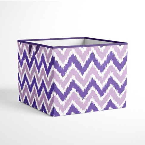 Bacati - Mixnmatch Purple Storage Box Large : Target