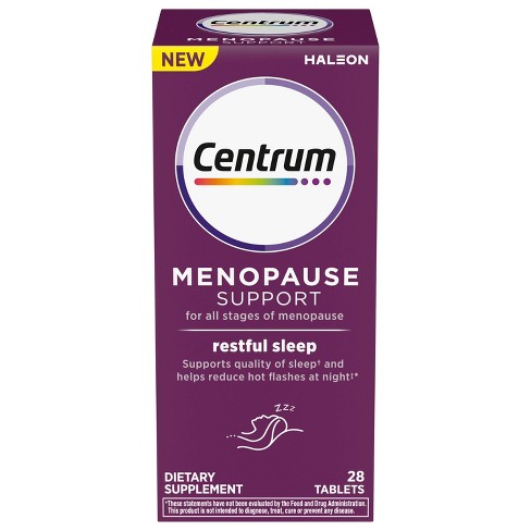 Centrum Menopause Support Restful Sleep Vitamin Tablets - 28ct : Target