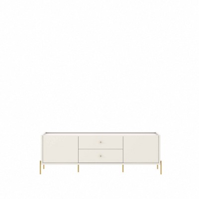 Jasper Tv Stand For Tvs Up To 75" Off White - Manhattan Comfort : Target