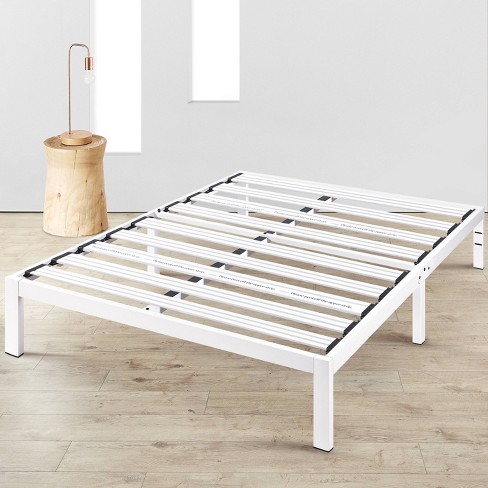 Queen 14" Rocky Base Model E Platform Bed Heavy Duty Steel White ...