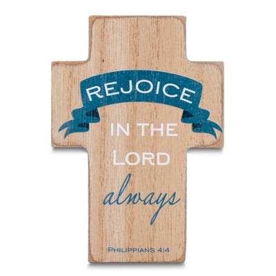 Elanze Designs Rejoice In The Lord Inspirational Decorative Natural ...