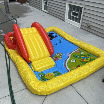 Intex Inflatable Ocean Play Center Kids Backyard Kiddie Pool With Slide ...