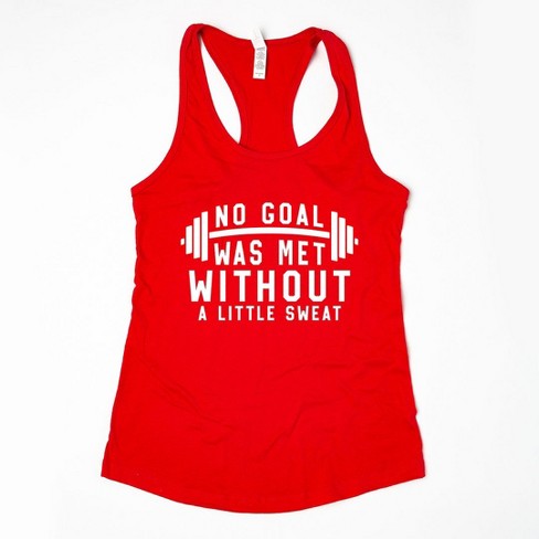 Simply Sage Market Women's Goal Met Sweat Short Sleeve Racerback Tank ...