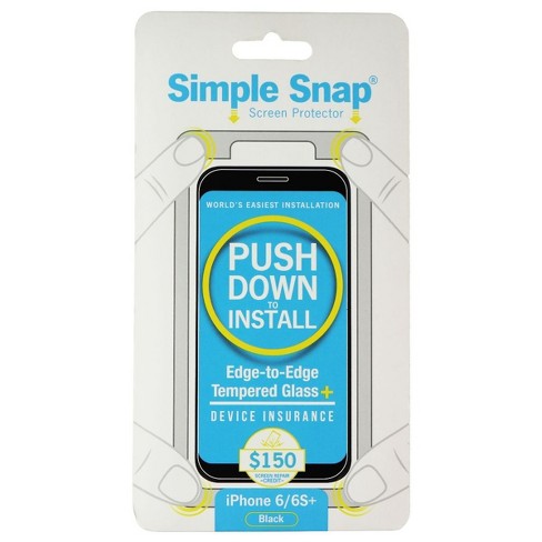 Simple Snap Tempered Glass Screen Protector For Iphone 6 Plus/6s Plus ...