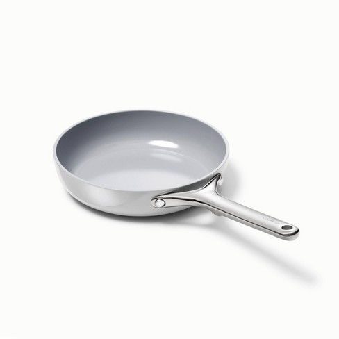 Caraway Home 8" Mini Fry Pan Gray: Nonstick Ceramic, Stainless Steel ...