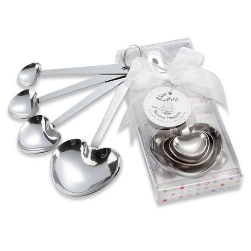 Kate Aspen Love Beyond Measure Heart Shaped Measuring Spoons - Baby ...