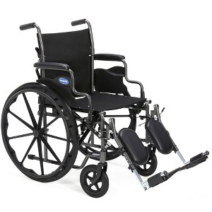 Invacare Folding Wheelchair with 16" Seat, Legrest, Footrests, Desk ...