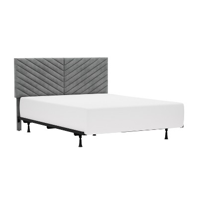 Hillsdale Furniture Crestwood Upholstered Chevron Pleated Headboard ...