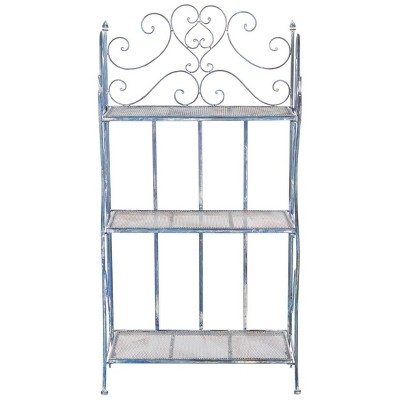 Torus 3-tier Indoor And Outdoor Shelf - Antique Blue - Safavieh : Target