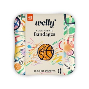 Welly Flex Fabric Sports Ball Adhesive Bandages - 48ct : Target