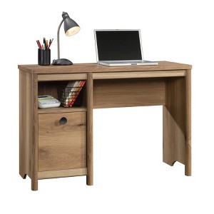 TUYOHW 43" Home Office Desk,Computer Desk with Concealed Storage,Gold ...