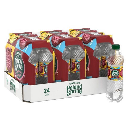 Poland Spring Pomegranate Lemonade Sparkling Water - 24pk/0.5l Bottles ...