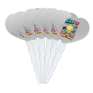 Looney Tunes Sassy Tweety Heart Love Cupcake Picks Toppers Decoration ...