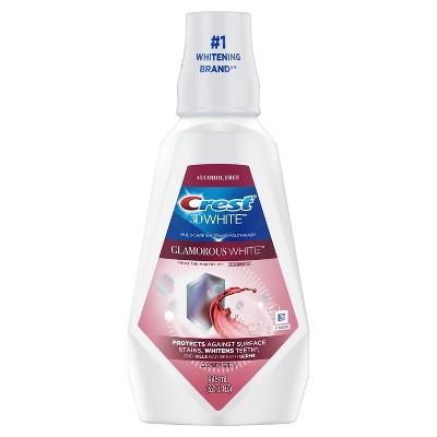 Crest 3d White Diamond Strong Wintermint Mouthwash - 1l : Target