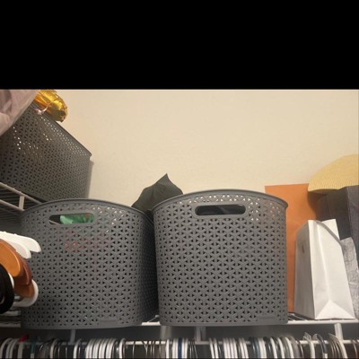 Y-weave Xl Curved Decorative Storage Basket White - Brightroom™ : Target