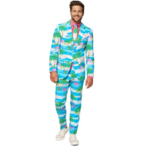 Opposuits Men's Flamingo Suits - Flaminguy - Blue - Size Us 42 : Target