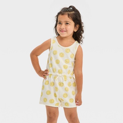 Grayson Mini Toddler Girls' Romper - AOP Smile 5T : Target