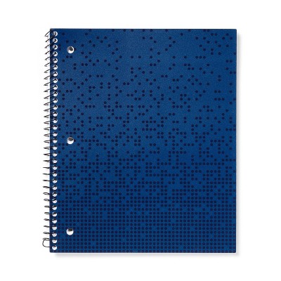 1 Subject Wide Ruled Spiral Notebook Blue - Up&up™: 80 Pages, 3 Hole ...