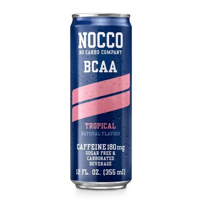 NOCCO BCAA Tropical Carbonated Beverage - 12 fl oz Can Ingredients ...