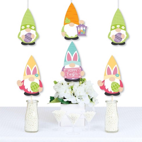 Big Dot Of Happiness Easter Gnomes - Decorations Diy Spring Bunny Party ...