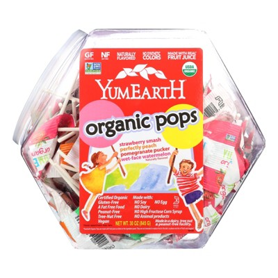 Yumearth Organic Pops, Assorted Flavors, 50 Pops, 10.9 Oz (310 G) : Target