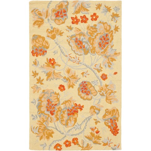 Blossom Blm922 Hand Hooked Area Rug - Beige/multi - 5'x8' - Safavieh ...