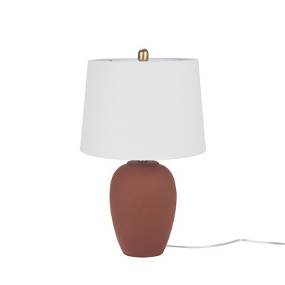 23" Terracotta Ceramic Urn Table Lamp - Nourison : Target