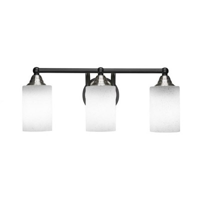 Toltec Lighting Paramount 3 - Light Vanity In Matte Black/brushed ...