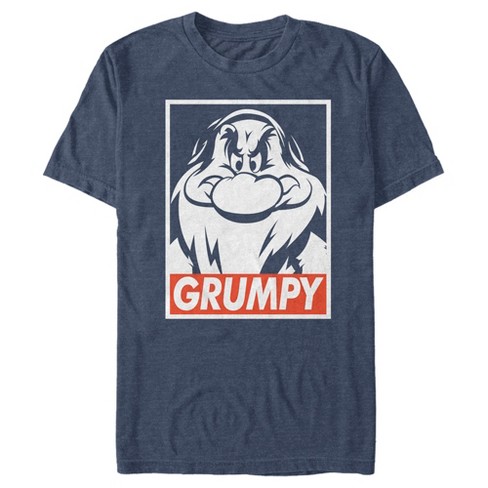 Men's Snow White And The Seven Dwarves Grumpy T-shirt - Navy Blue ...