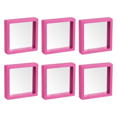 Unique Bargains Earrings Box Jewelry Storage Display Stand Red : Target