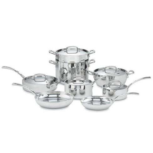 Cuisinart French Classic 13pc Stainless Steel Tri-ply Cookware Set ...