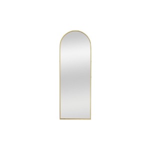HomeRoots 70" Gold Metal Arch Wall Mounted Leaning Or Freestanding ...