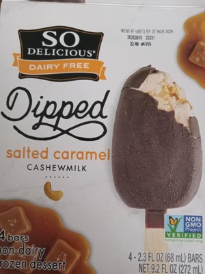 So Delicious Dipped Salted Caramel Cashew Milk Non-dairy Frozen Dessert ...