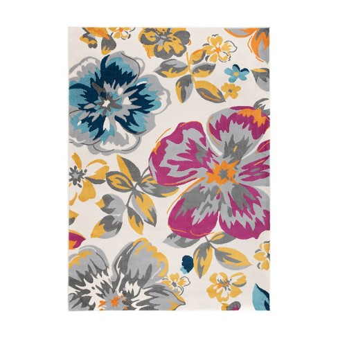 World Rug Gallery Modern Floral Design Multi 3'1" X 5' Area Rug : Target