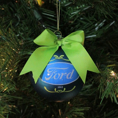 Northlight 3ct Collectible "ford" Logo Glass Ball Christmas Ornament ...