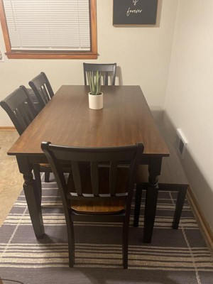 Owingsville Rectangular Dining Room Table Wood/black/brown - Signature ...