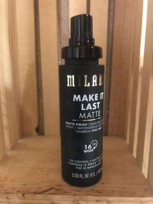 Milani Make It Last Matte Finish Charcoal Setting Spray - 2.03 Fl Oz ...