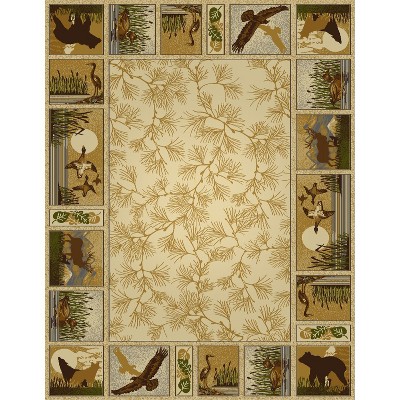 Andmakers 7'10" X 10' 3" Woodland Rustic Lodge Area Rug : Target