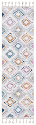 Moroccan Fringe Shag Mfg108 Power Loomed Area Rug - Ivory/orange - 4'x6 ...
